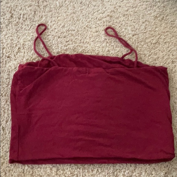 Tops | Red Crop Tank | Poshmark